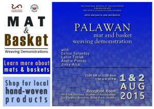 Mat and Basket Weavers from Palawan at the National Museum - Loren Legarda