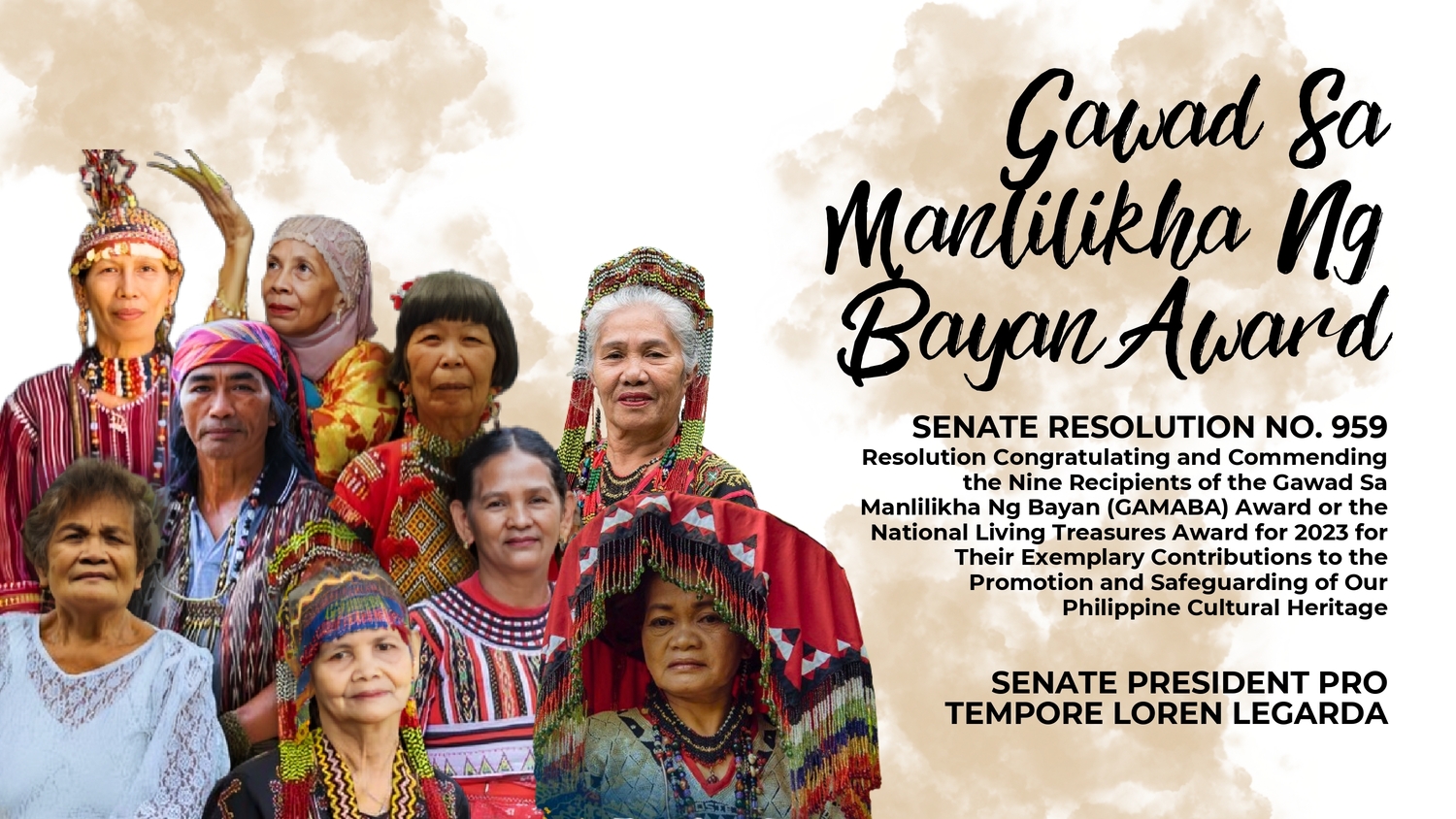 Sponsorship Speech on a Resolution Congratulating and Commending the Nine Recipients of the ...